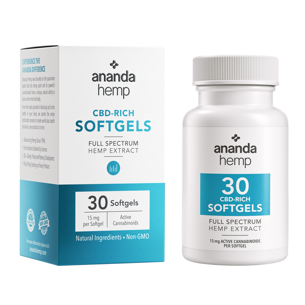 Ananda Hemp Full Spectrum CBD Softgels - The Hemp Haus Dispensary