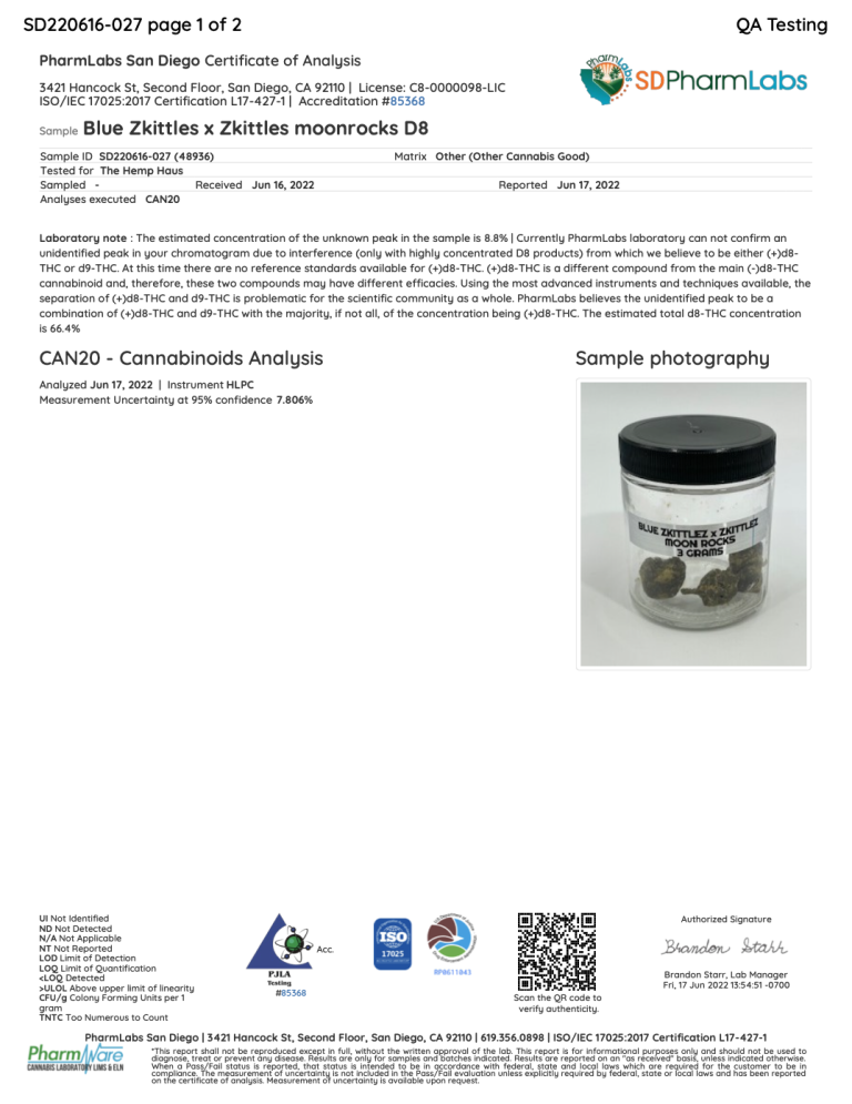 Delta 8 moon rocks - 48% Delta-8 THC- The Hemp Haus