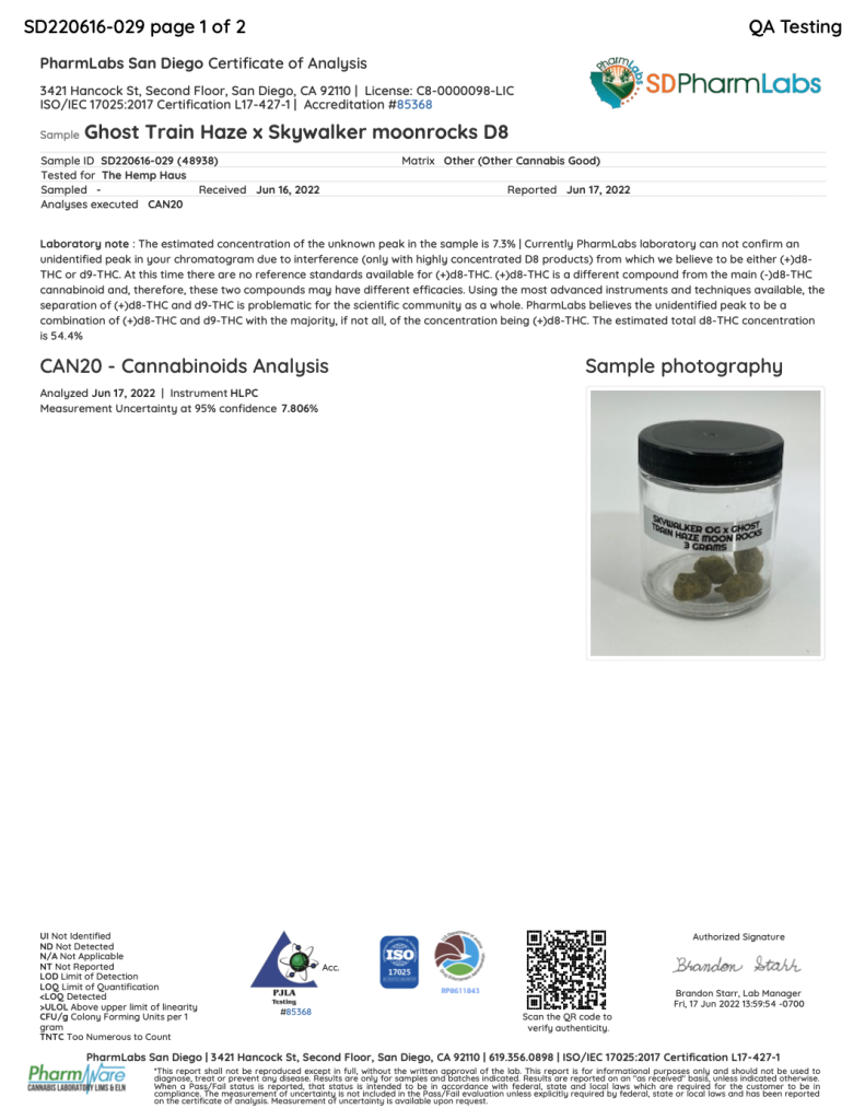 Delta 8 moon rocks - 48% Delta-8 THC- The Hemp Haus