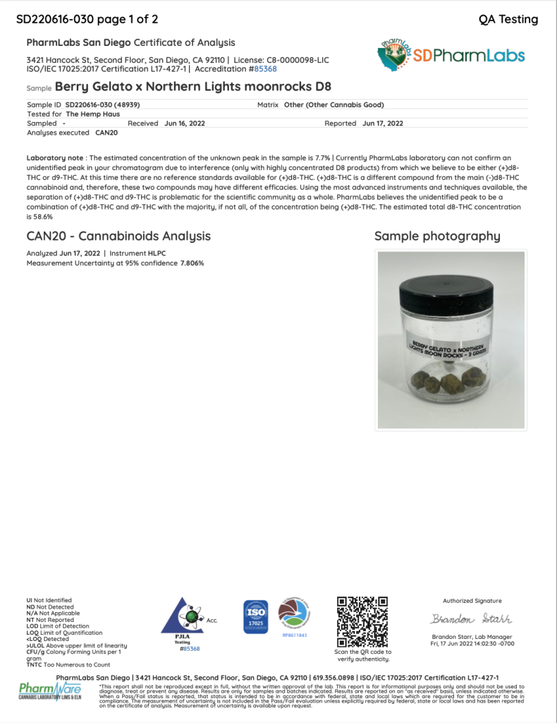 Delta 8 moon rocks - 48% Delta-8 THC- The Hemp Haus