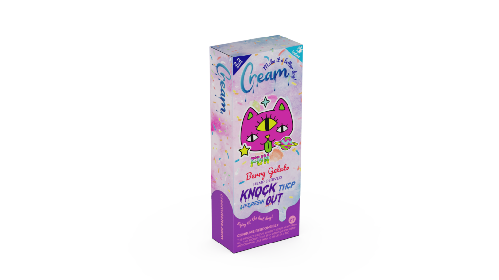 Cream Knock Out THCP Live Resin Disposable Rechargeable Vape - The Hemp ...