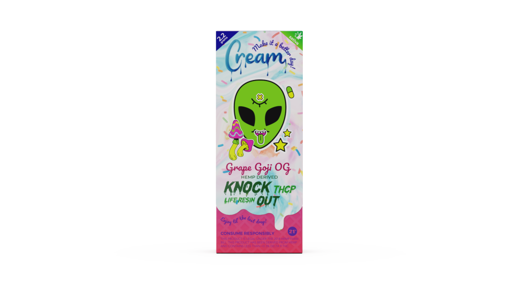 Cream Knock Out THCP Live Resin Disposable Rechargeable Vape - The Hemp ...