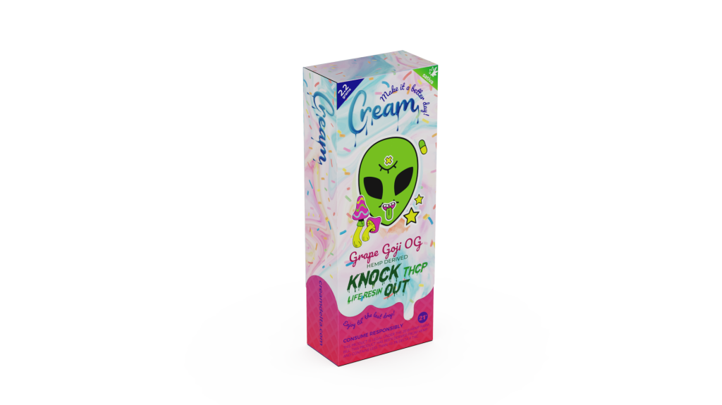 Cream Knock Out THCP Live Resin Disposable Rechargeable Vape - The Hemp ...