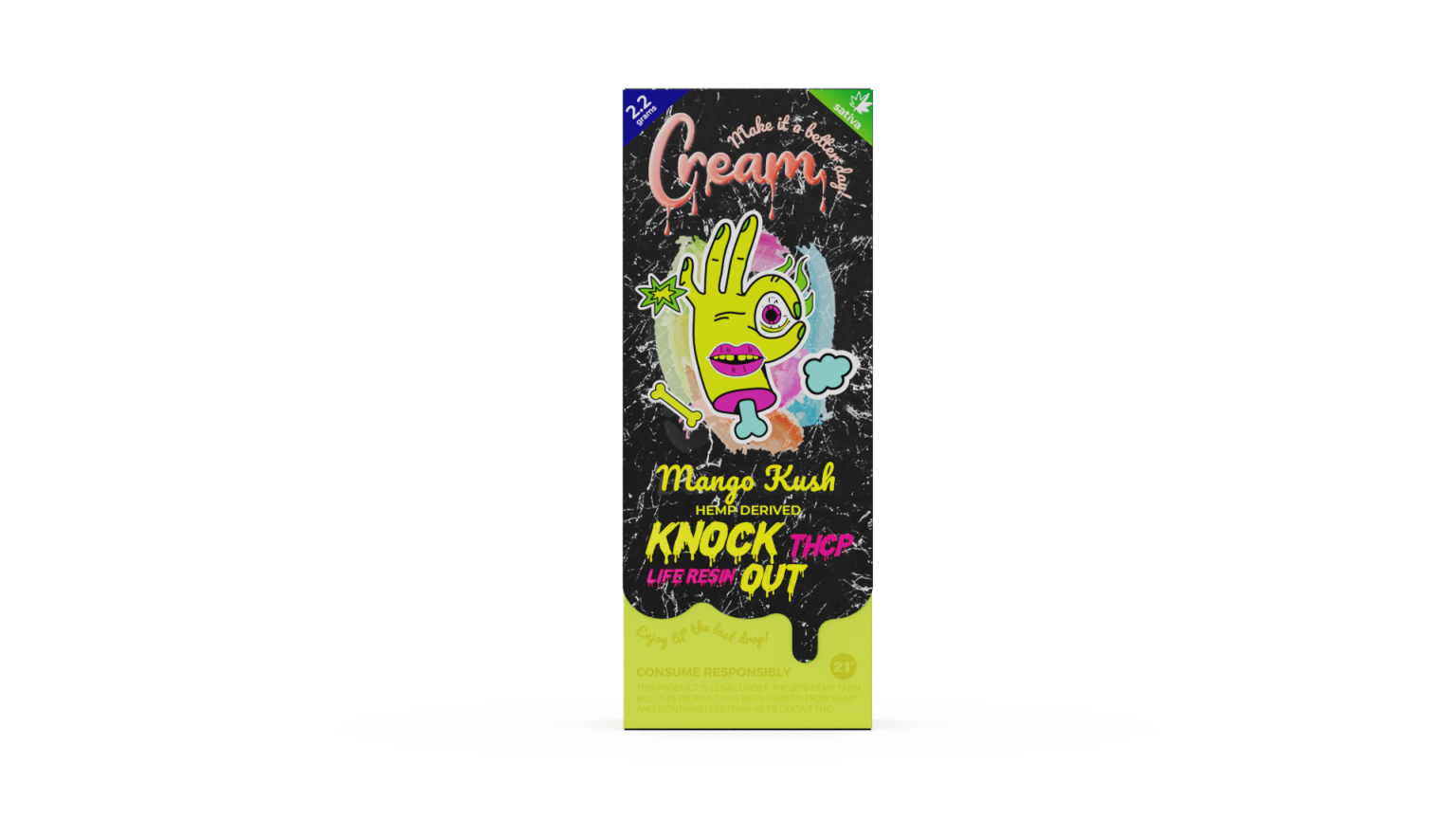 Cream Knock Out THCP Live Resin Disposable Rechargeable Vape - The Hemp ...