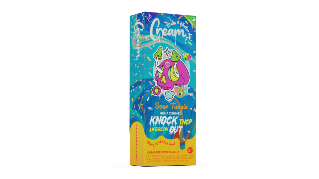 Cream Knock Out THCP Live Resin Disposable Rechargeable Vape - The Hemp ...