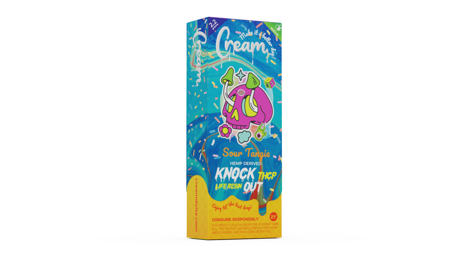 Cream Knock Out THCP Live Resin Disposable Rechargeable Vape - The Hemp ...